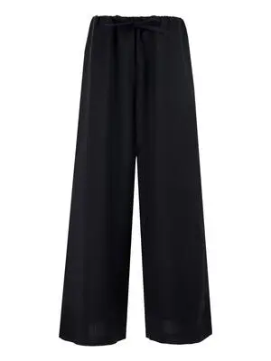 TOTEME Wool Trousers - Black