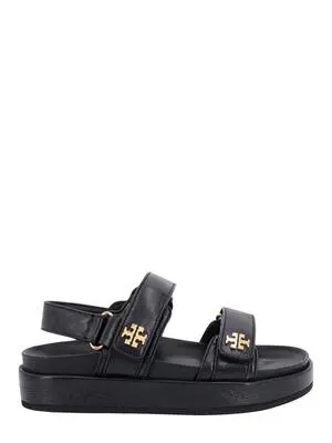 Tory Burch Kira Leather Sandals - Black