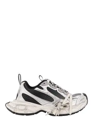 Balenciaga 3xl Gradient Mesh Sneakers With Used Effect - Grey