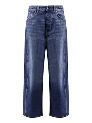 Givenchy Twisted Stone-washed Denim Jeans - Blue
