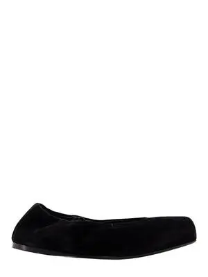 Alaïa Ballet Flats Suede Ballerinas - Black