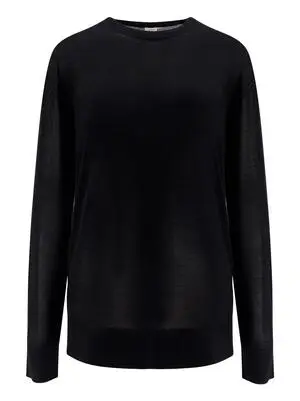 TOTEME Lyocell Sweater - Black