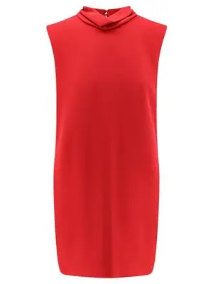 Valentino Garavani Cady Couture Mini Dress - Red
