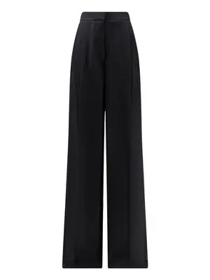 TOM FORD Light Wool Tuxedo Trousers - Black