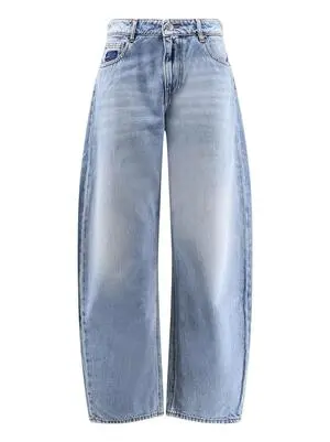 NUMERI 123456789 Baggy Fit Denim Jeans - Blue