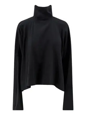 Rick Owens Jumbo Tabard Alpaca And Wool Blend Top - Black