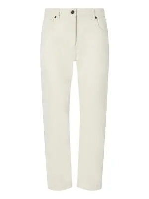 THE ROW Riaco Mid-rise Straight-leg Jeans - Neutrals