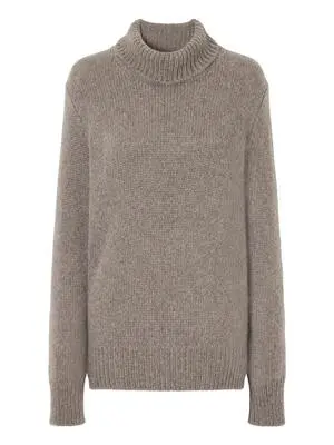 THE ROW Plira Cashmere Turtleneck - Brown