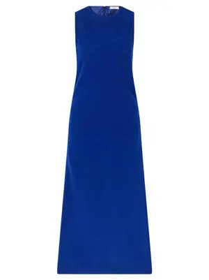RIER Wool-fleece Midi Dress - Blue