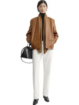 TOTEME Minimal Biker Jacket Copper Copper