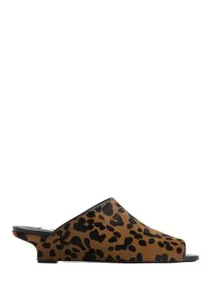 TOTEME Summer Pony Hair Mules - Leopard