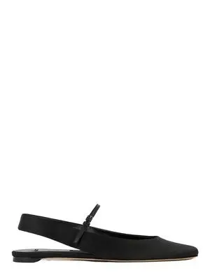 TOTEME Slingback Satin Mary Janes - Black