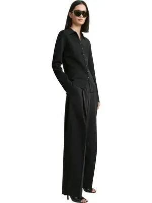 TOTÊME TOTEME Compact Knit Buttoned Top