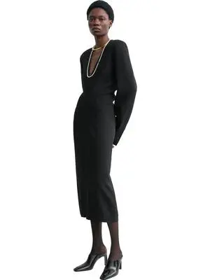 TOTEME Tailored Slouch Dress - Black