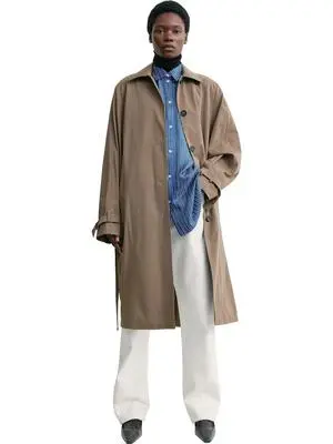 TOTEME Light Cotton Trench Coat - Hazel