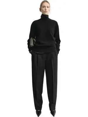 TOTEME Classic Cashmere Crew Knit - Black