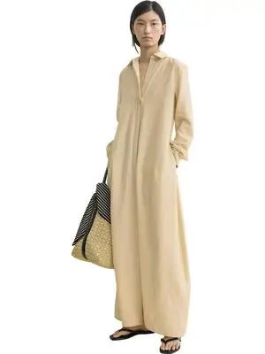 TOTEME Parachute Shirtdress - Stone