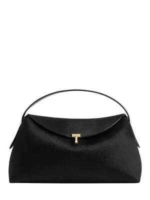 TOTEME T-lock Pony Hair Top Handle - Black