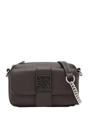 Armani Exchange Textured Camera Case Messenger Bag - Brown