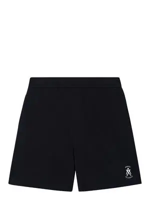 Armani Exchange Cotton Bermuda Shorts With Side Logo - Black