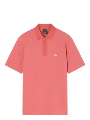 Armani Exchange Cotton Polo Shirt - Red