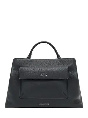 Armani Exchange Handbag With Shoulder Strap With Logo - Black