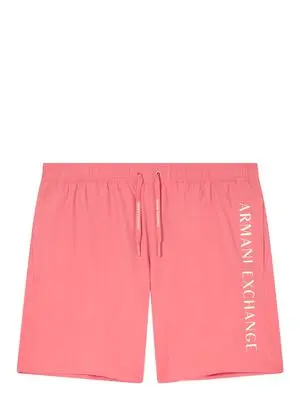 Armani Exchange Swimsuit With Side Logo - Red
