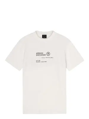 Armani Exchange Classic Cotton Jersey Regular Fit T-shirt - White