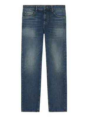Armani Exchange Slim Fit Stretch Denim Jeans In Classic Wash - Blue