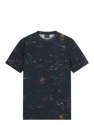 Armani Exchange Regular Fit T-shirt In Cotton Jersey - Black