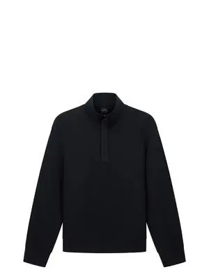Armani Exchange High-neck Sweatshirt With Zip - Black