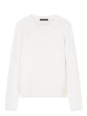 Armani Exchange Regular Fit Pullover In Recycled Viscose - Beige