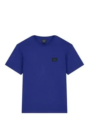 Armani Exchange Regular T-shirt In Cotton Jersey Blue
