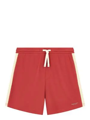 Armani Exchange Regular Fit Stretch Modal Jersey Bermuda Shorts - Red