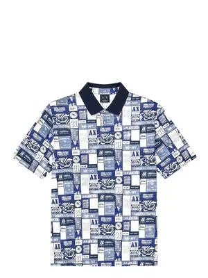 Armani Exchange Regular Fit Polo Shirt In Cotton Jersey - Patterned