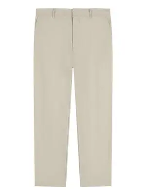 Armani Exchange Tailored Cotton Blend Trousers - Beige