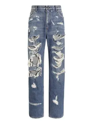 Dolce & Gabbana Denim Trousers - Multicolor