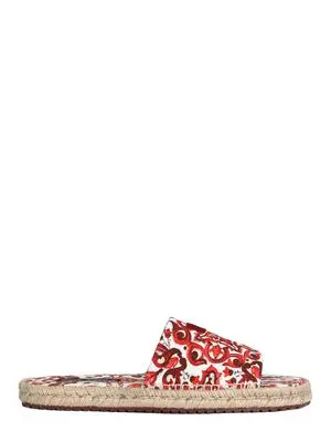 Dolce & Gabbana Calfskin Dg Slides - Multicolor