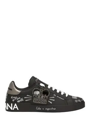 Dolce & Gabbana Calfskin Portofino Sneakers - Multicolor