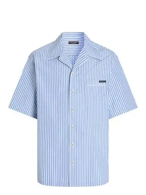 Dolce & Gabbana Hawaii Striped Poplin Shirt Shirts Multi-colored - Multicolor