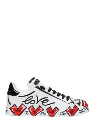 Dolce & Gabbana Limited Edition Valentine's Day Portofino Sneakers - Multicolor