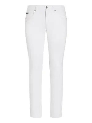 Dolce & Gabbana White Regular Stretch Jeans Denim Multi-colored - Multicolor