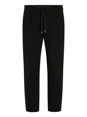 Dolce & Gabbana Tailored Stretch Cotton Twill Trousers - Black