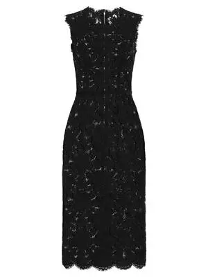 Dolce & Gabbana Dolce & Gabbana Majolica-Print Organzine Long Dress Black