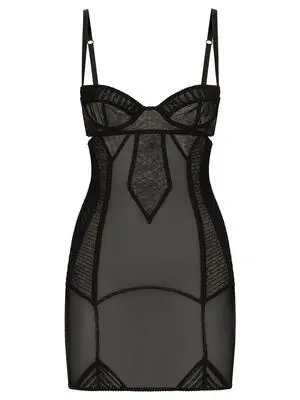 Dolce & Gabbana Dolce & Gabbana Majolica-Print Organzine Long Dress Black