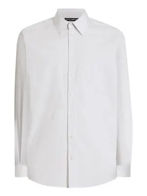Dolce & Gabbana Gold Shirt With Microdesign Shirts - Multicolor