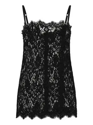 Dolce & Gabbana Lace Top Shirts And Tops - Black