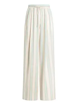 Dolce & Gabbana Striped Canvas Vanity Trousers - Multicolor