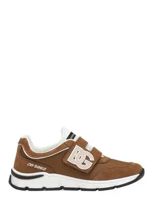 Dolce & Gabbana Split Calfskin Dg Running Sneakers - Multicolor