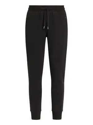 Dolce & Gabbana Jersey Jogging Pants With Branded Tag Pants And Shorts Cotton - Black